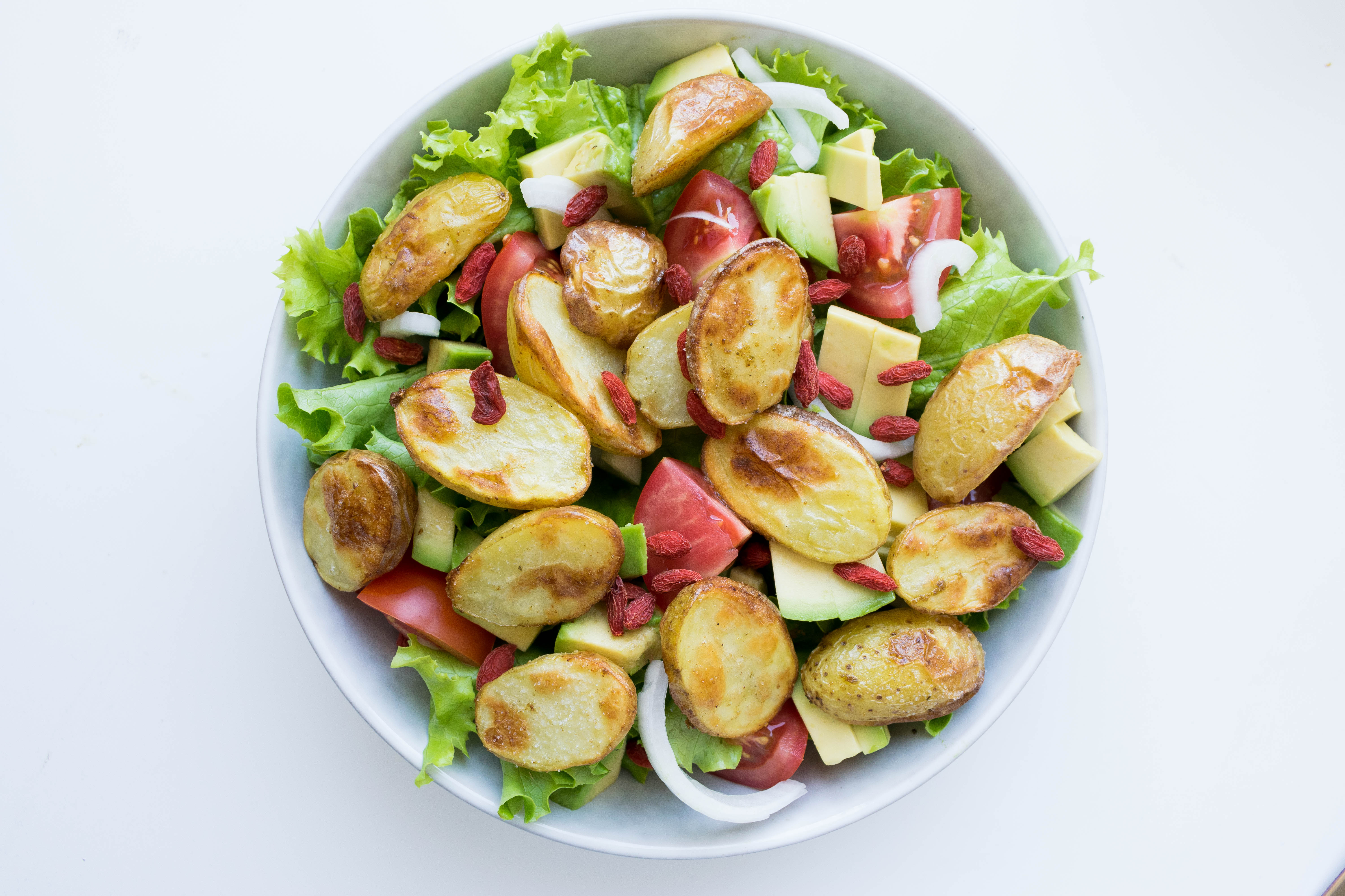 SALADE DE POMMES DE TERRES NOUVELLES AU FOUR... - Healthy Clemsy